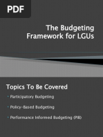 LGU Budget Process Overview | PDF | Veto | Budget
