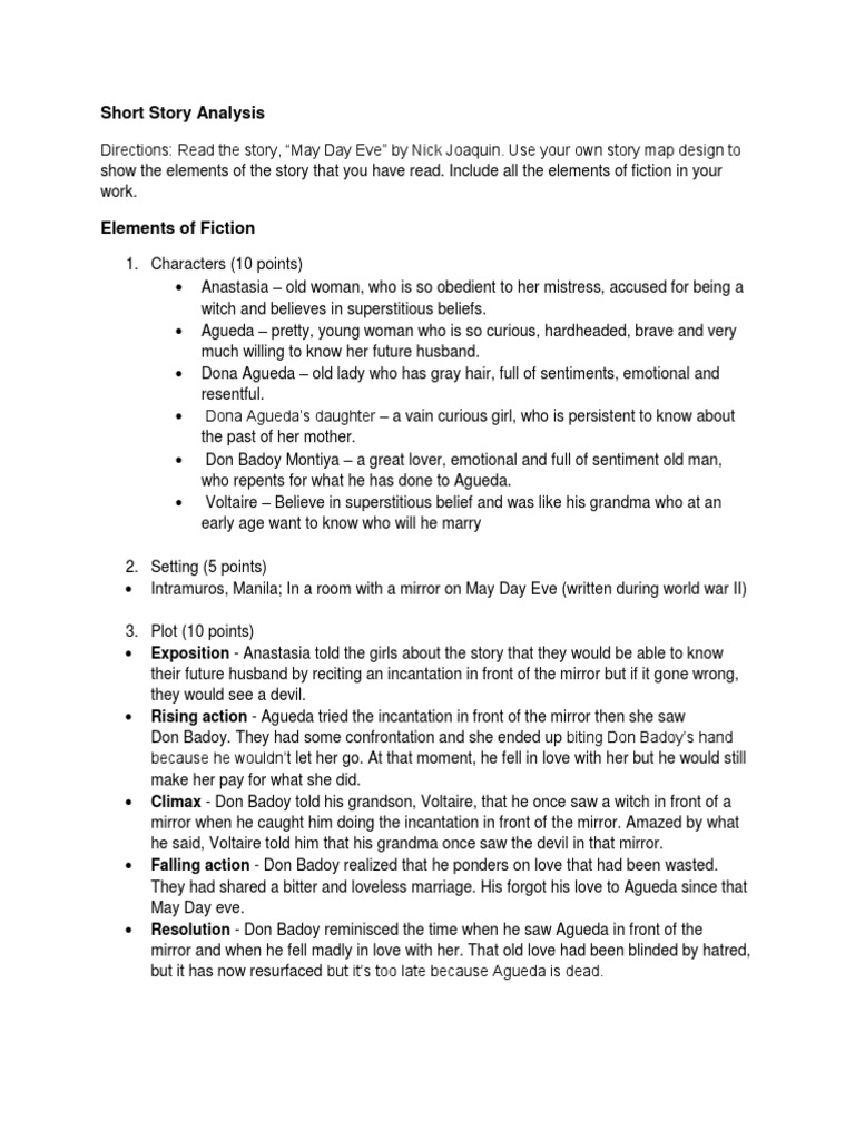 TASK 3 - Short Story Analysis | PDF