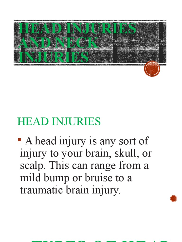 Comprehensive Overview of Common Head and Neck Injuries: Causes ...