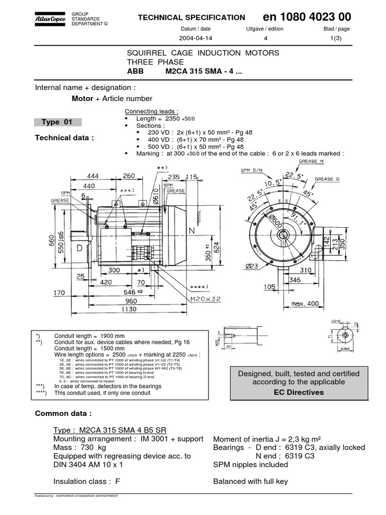 Motor Data | PDF | Electrical Components | Electricity