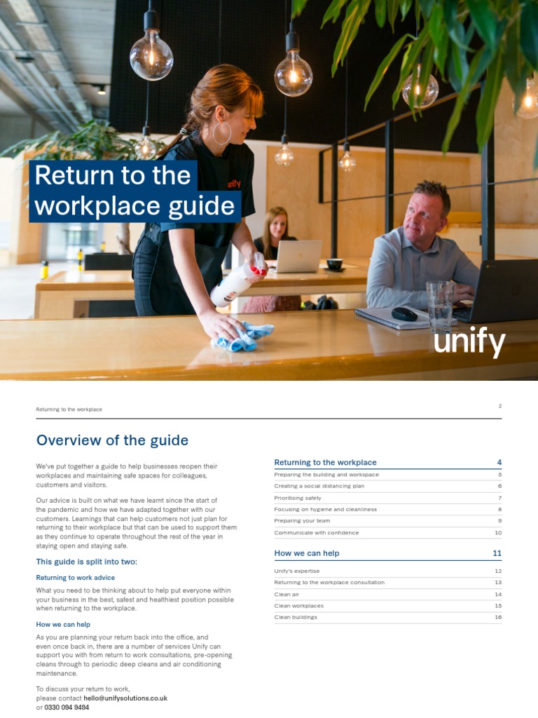 Workplace Reopening Safety Guide | PDF | Hygiene | Housekeeping