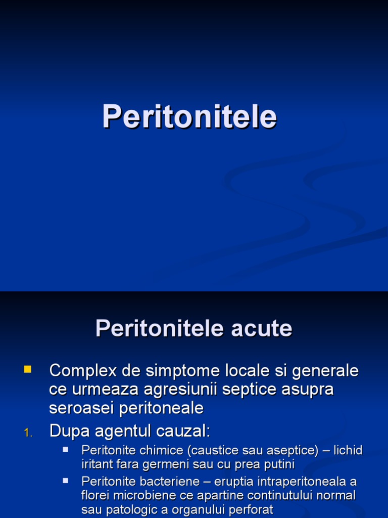 PERITONITE | PDF