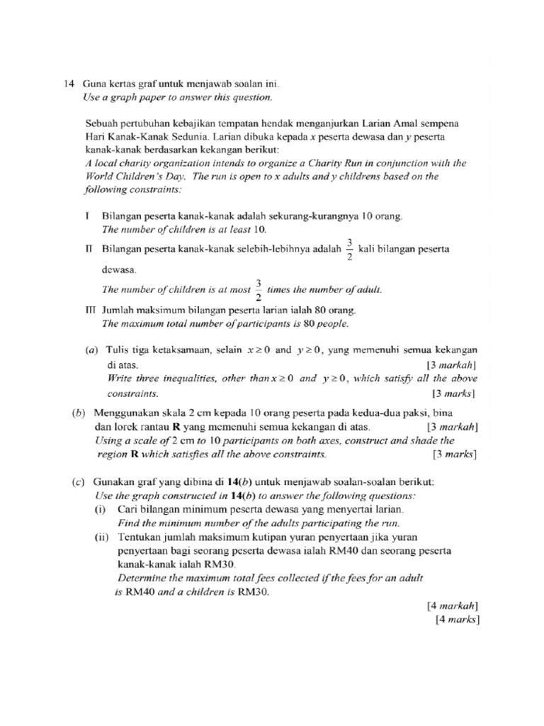 Add Math KSSM T5 CHAPTER 7 - SPM QUESTIONS | PDF