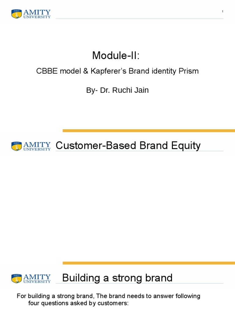 Module II - CBBE Model RJ | PDF | Brand | Drink
