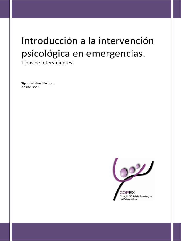 5.tipos de Intervinientes | PDF | Sicología | Trabajo Social