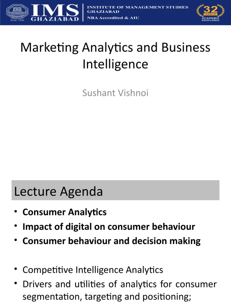 Unit 3 Customer Analytics | PDF | Analytics | Consumer Behaviour