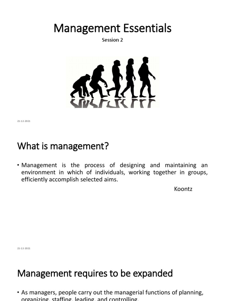 Session 2 (Management Essentials - BBA I) | PDF | Economies | Business