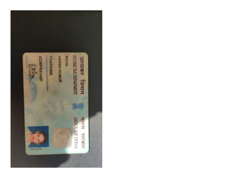 Richa - Pan Card | PDF