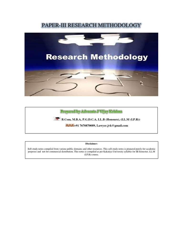 Research Methodology | PDF | Scientific Method | Experiment
