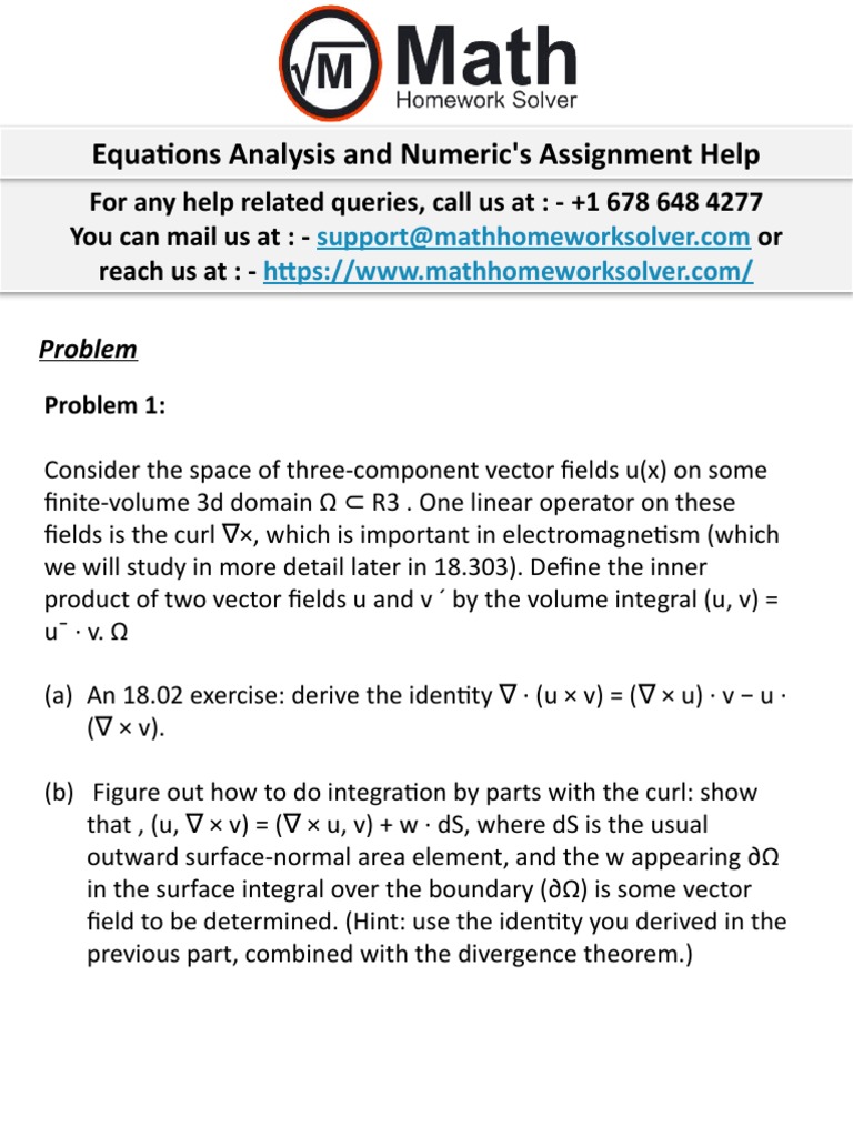 Numerical Analysis Assignment Help | PDF | Equations | Eigenvalues And Eigenvectors