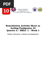 GRADE 10 Migrasyon Activity | PDF