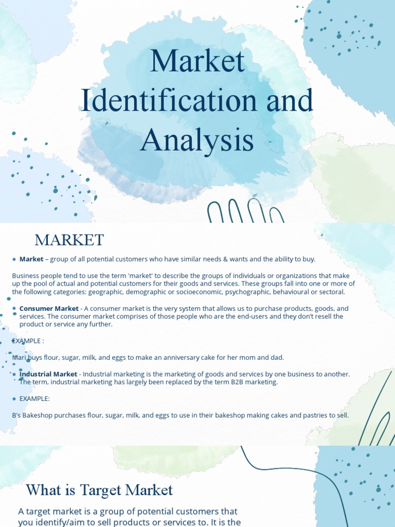 Market Identification and Analysis | PDF | Market Segmentation | Marketing