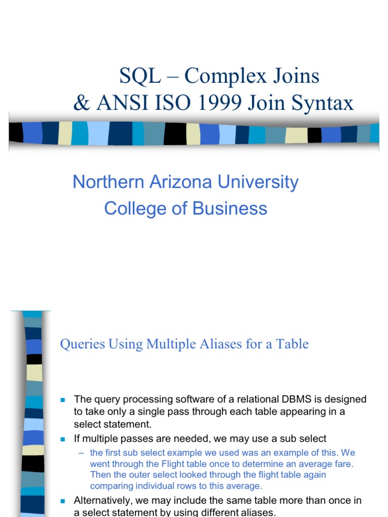 ansi_join | Sql | Databases