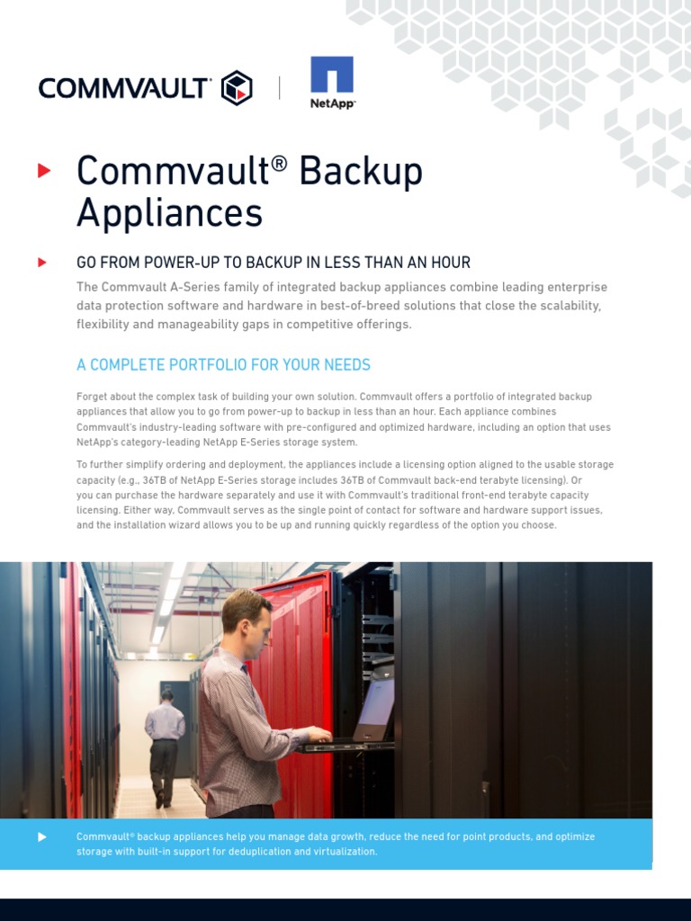 Commvault Backup Appliance With Netapp 1 | PDF | Backup | Data Management
