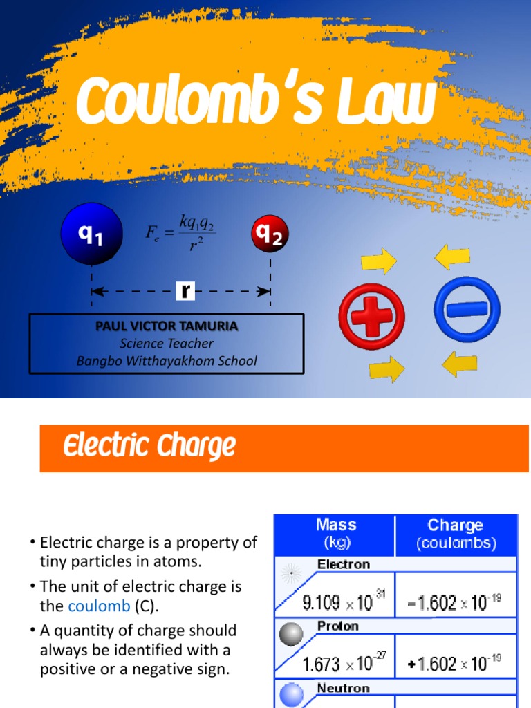 1 - 1 - Coulombs-Law | PDF | Electric Charge | Force