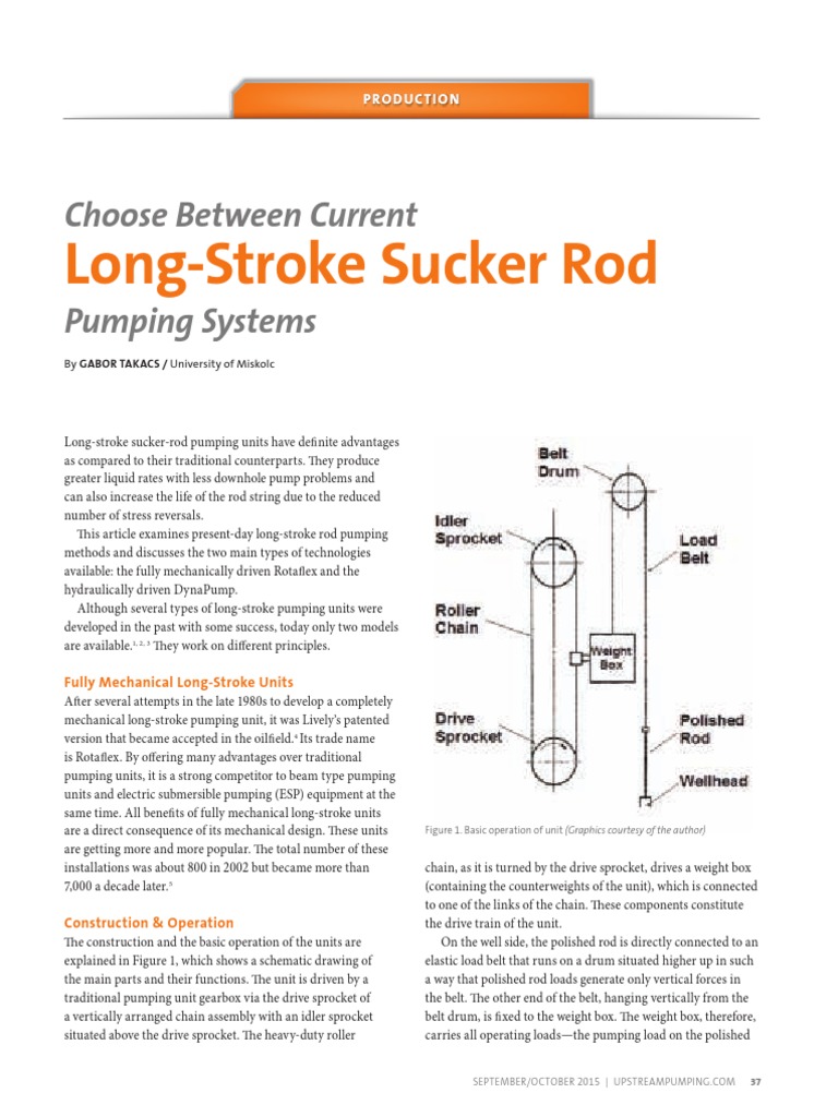 Choose Between Current Long-Stroke Sucker Rod Pumping Systems | PDF ...