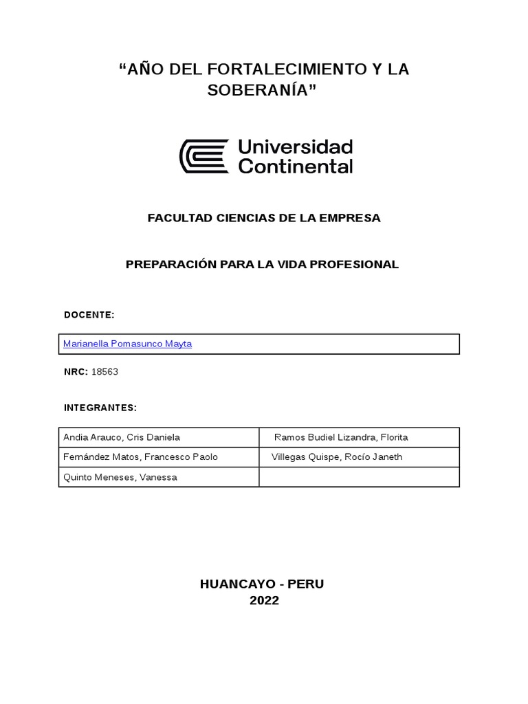 Grupo 8-Rocio Janeth Villegas Quispe - 3306506 - 0 | PDF | Marketing ...