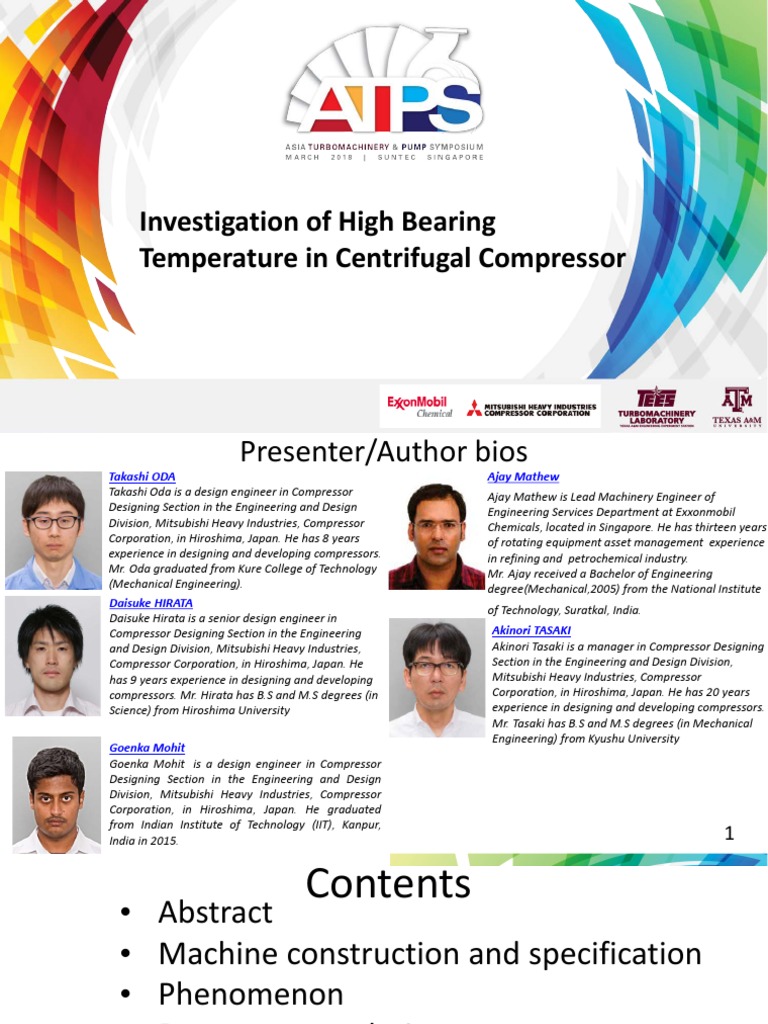 High Bearing Temp in Centrifugal Compressors | PDF | Bearing ...