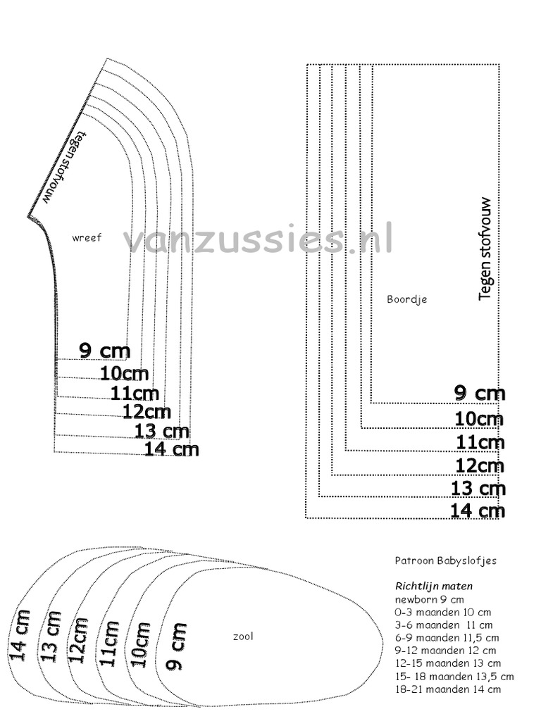 Baby Slofjes Patroon | PDF