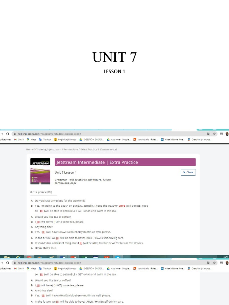 Unit 7: Lesson 1 | PDF