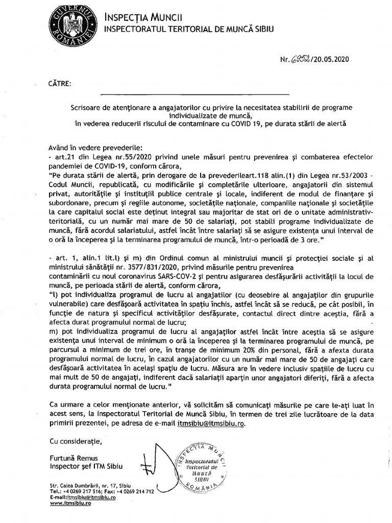 Scrisoare de Atentionare-20052020151040 | PDF
