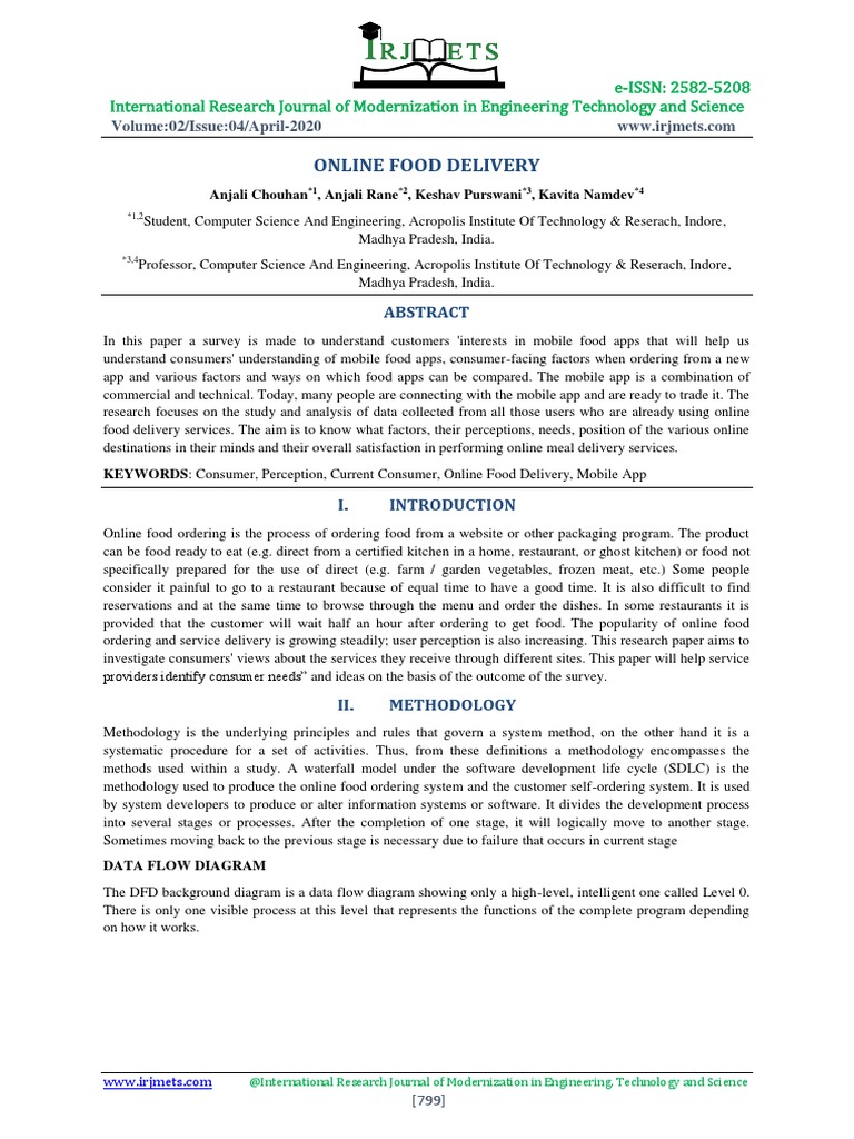 Online Food Delivery | PDF | Computing | Information Technology