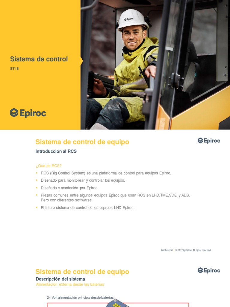 Sistema de Control RCS St18 Epiroc | PDF | Diodo emisor de luz ...