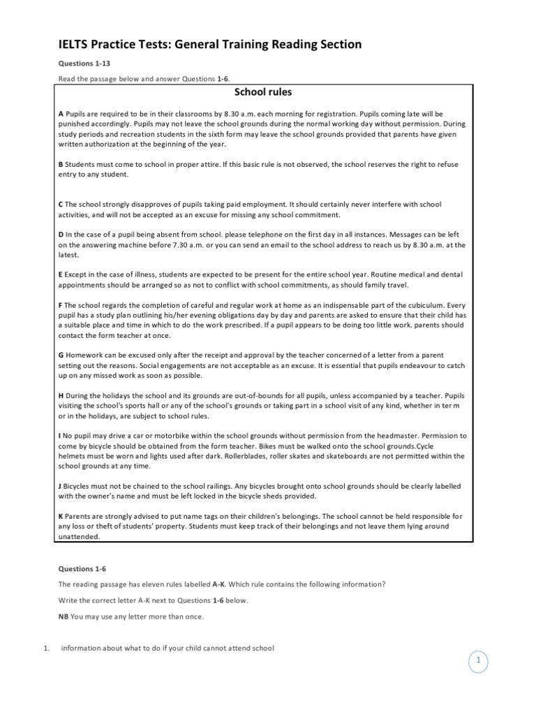 GT Reading Sample 01 | PDF | Fee | Tuition Payments