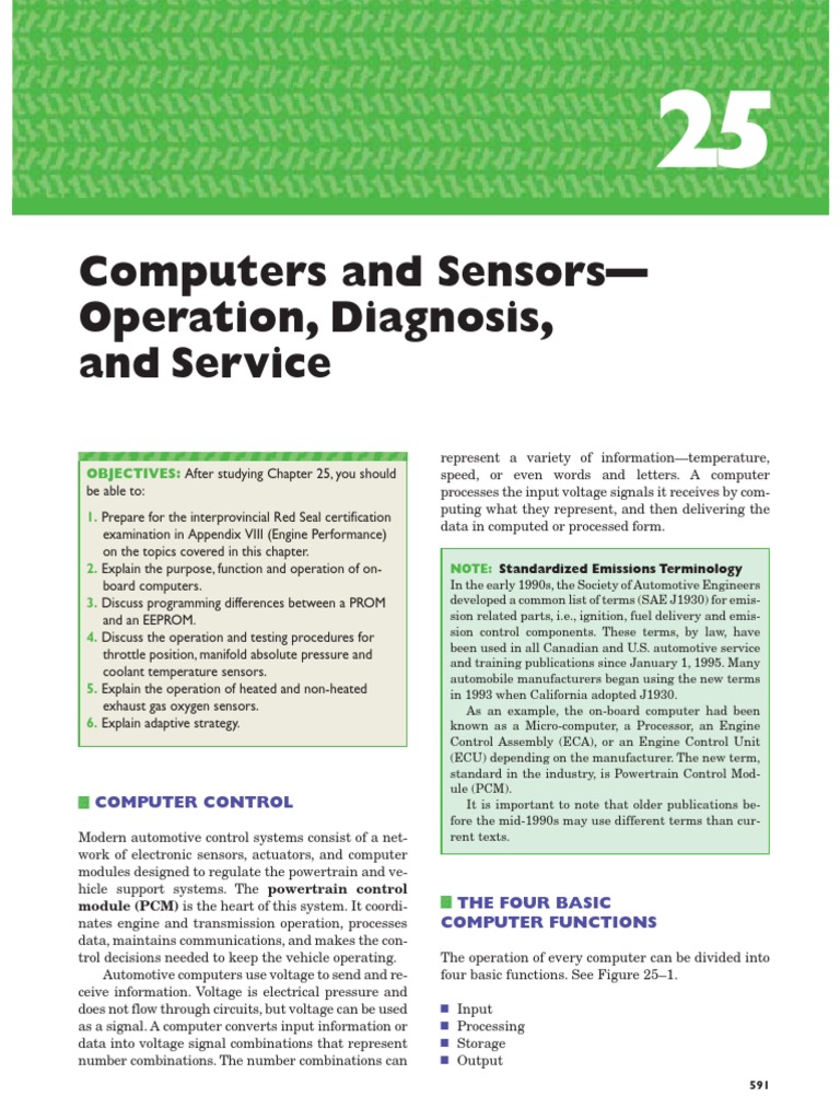 Computer and Sensors | PDF | Throttle | Electronic Circuits