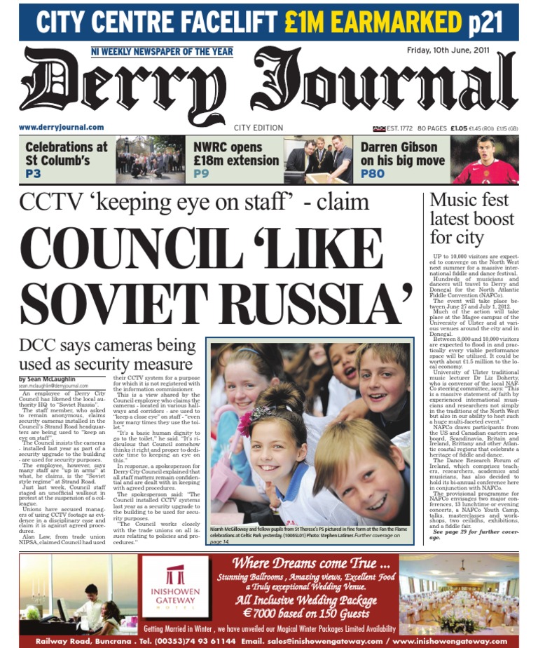 Derry Journal 10-06-11-001 | PDF | Closed Circuit Television