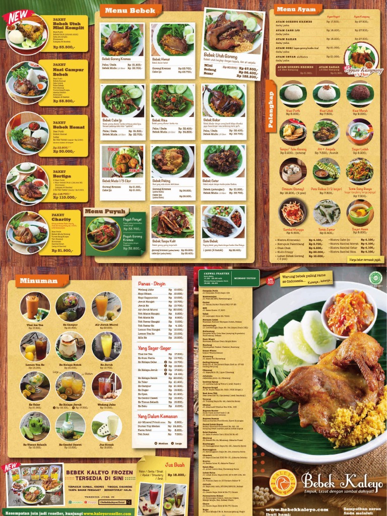 Menu Kaleyo APRIL 2022 | PDF