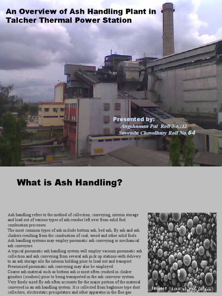 Ash Handling | PDF | Energy Technology | Secondary Sector Of The Economy