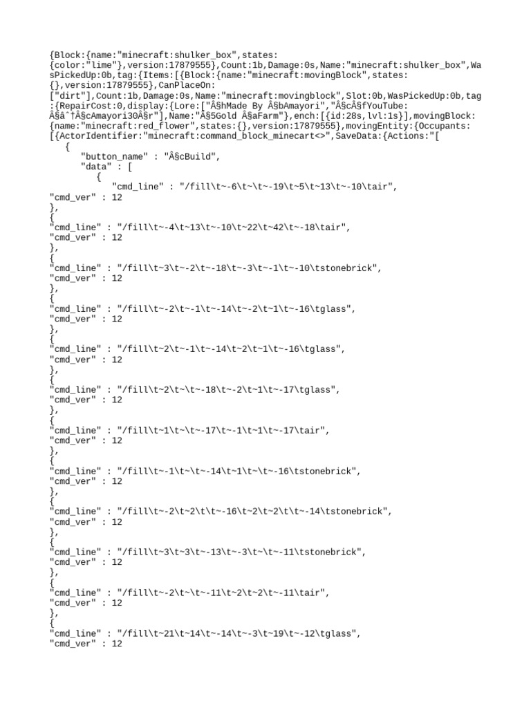 Farm NBT Shulker (.NBT Load) | PDF