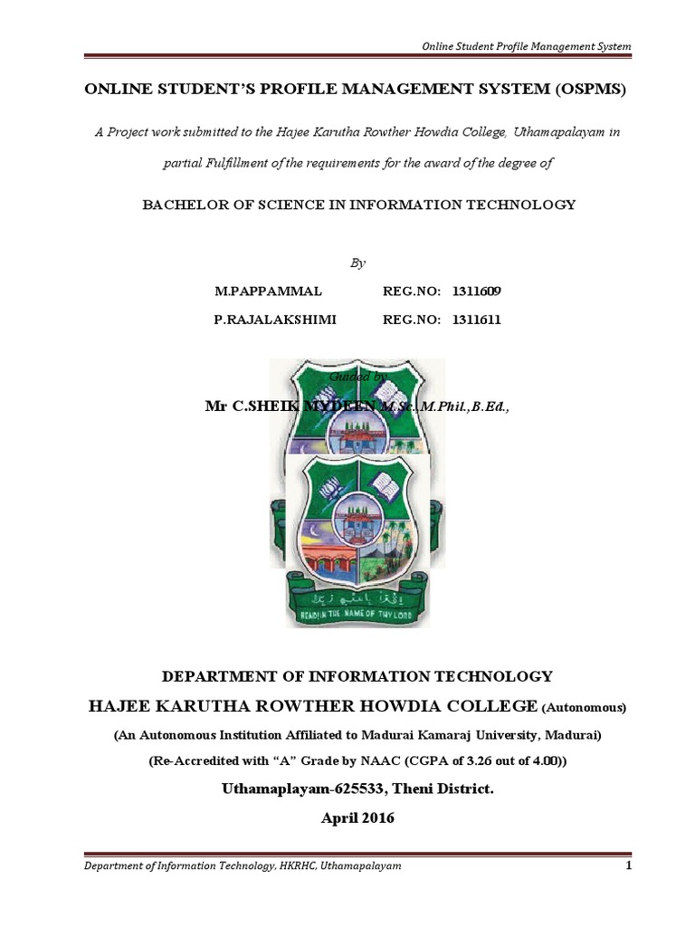 Cs - Students Profile Management System | PDF | Software Testing | Ajax ...