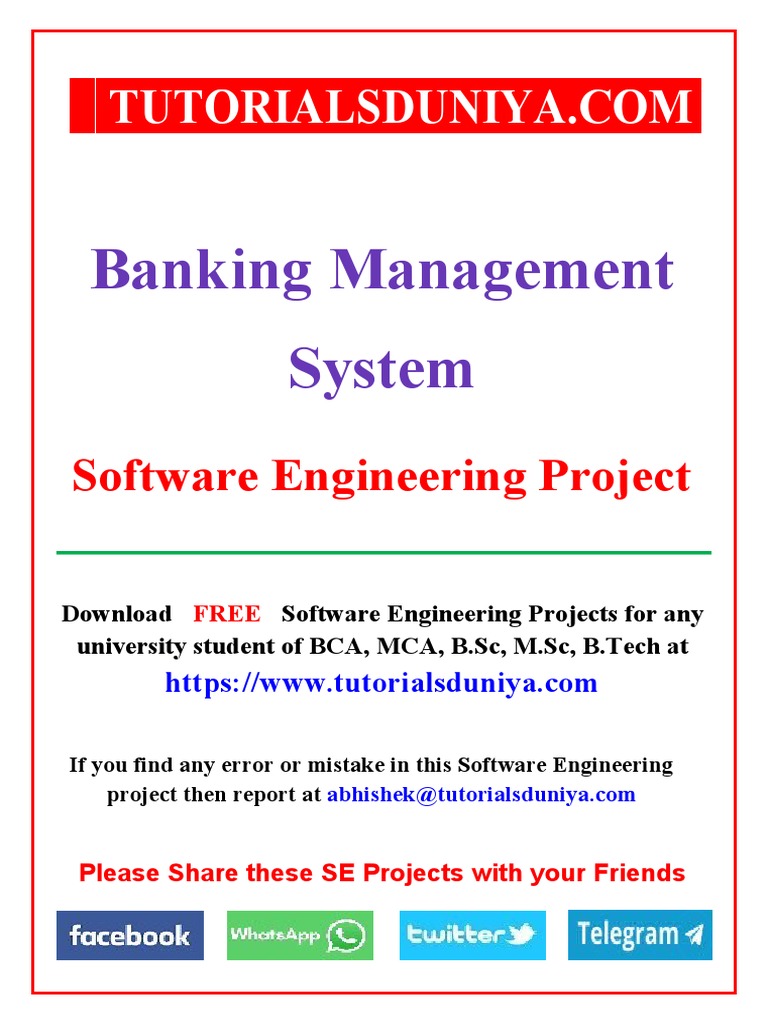 Banking Management System | PDF | Databases | Banks