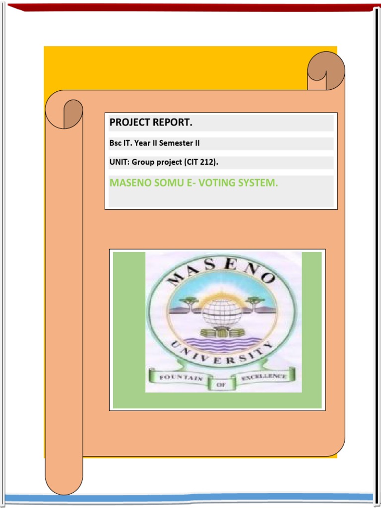 Online Voting System Project Report | PDF | Electronic Voting | Voting