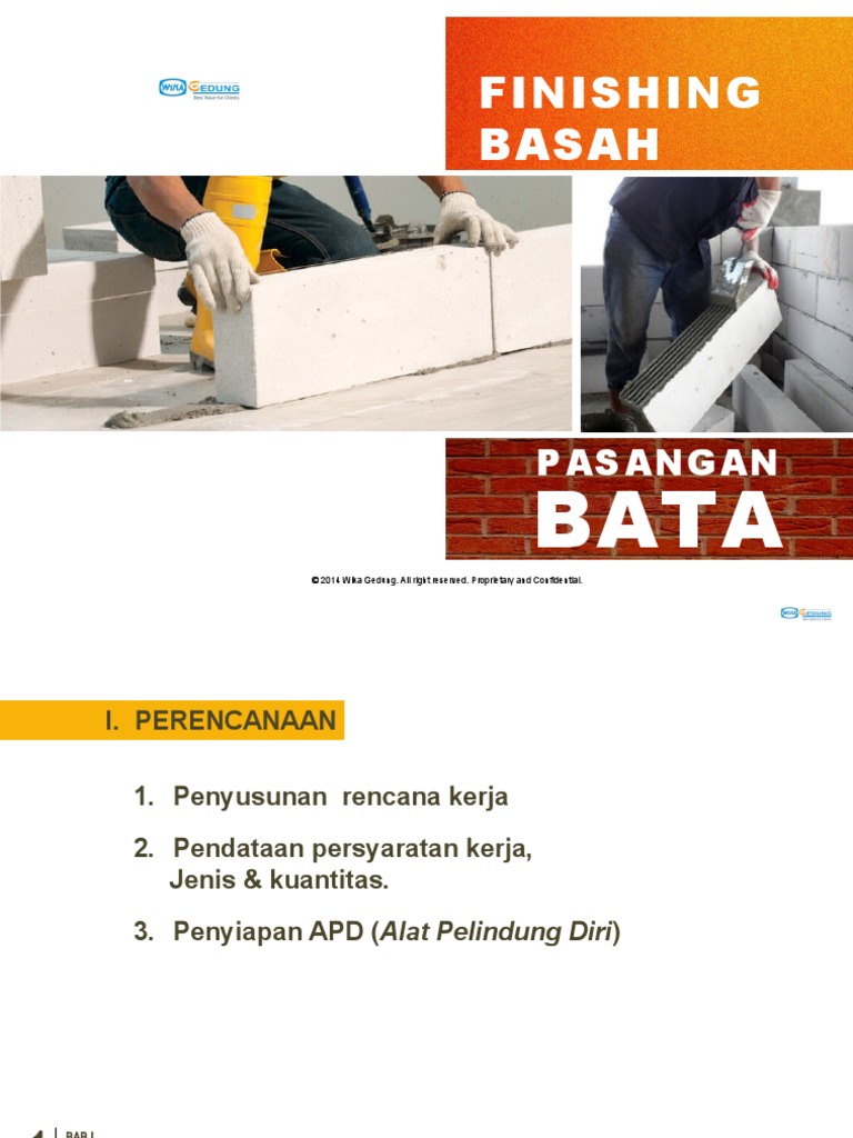 1, Pasangan Bata | PDF
