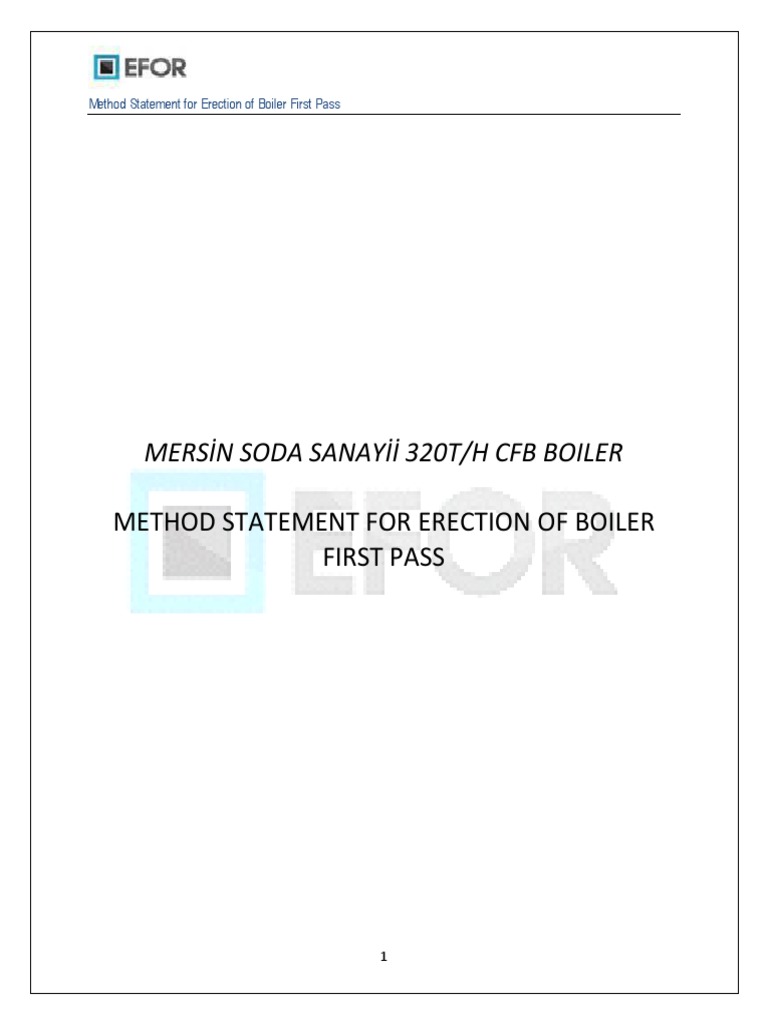 First Pass Method Statement - Rev1 | PDF | Crane (Machine) | Wall