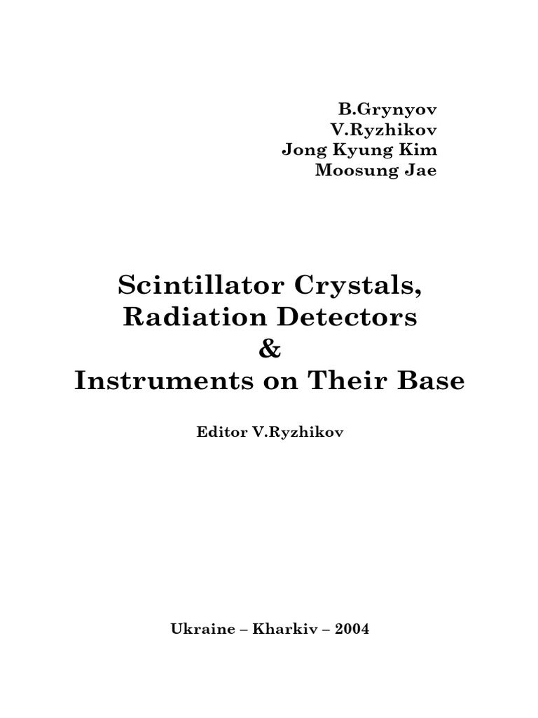 Inorganic Scintillators | PDF | Ionizing Radiation | Emission Spectrum