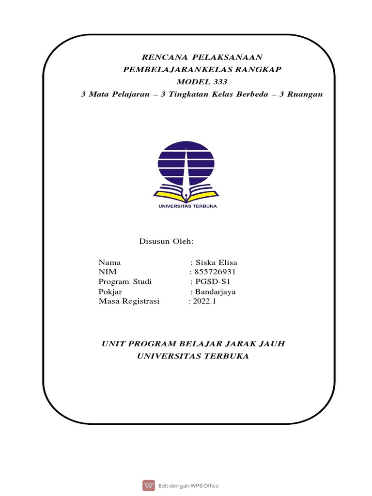 RPP-PKR-MODEL-333 Siska | PDF