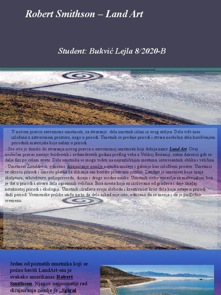 Robert Smithson - Land Art | PDF