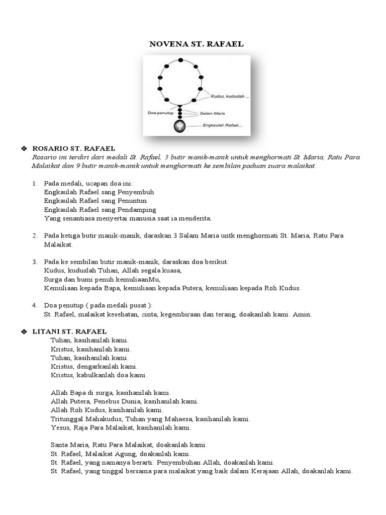 Novena ST Rafael | PDF