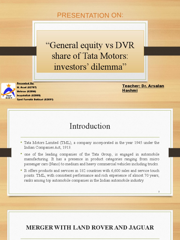 SFAD ppt (1) (1) | PDF | Equity (Finance) | Dividend