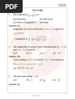 Class 11-Phy-Vectors-Numericals | PDF | Euclidean Vector | Angle