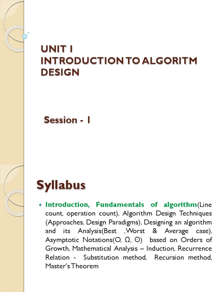 DAA Unit 1 | PDF | Algorithms | Time Complexity DAA Unit 1 | PDF | Algorithms | Time Complexity
