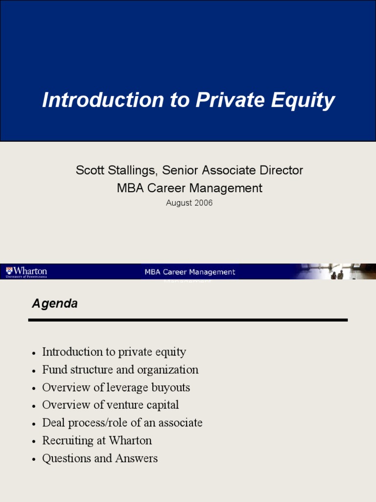 Introduction To Private Equity | PDF | Private Equity | Venture Capital
