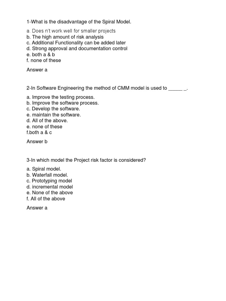 Sepm MCQ | PDF | Component Based Software Engineering | Software Prototyping