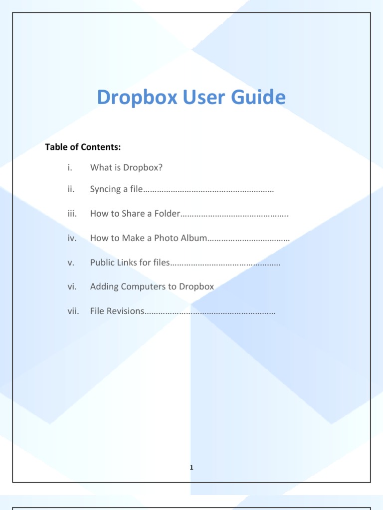 Dropbox User Guide | Download Free PDF | Icon (Computing) | Computer File