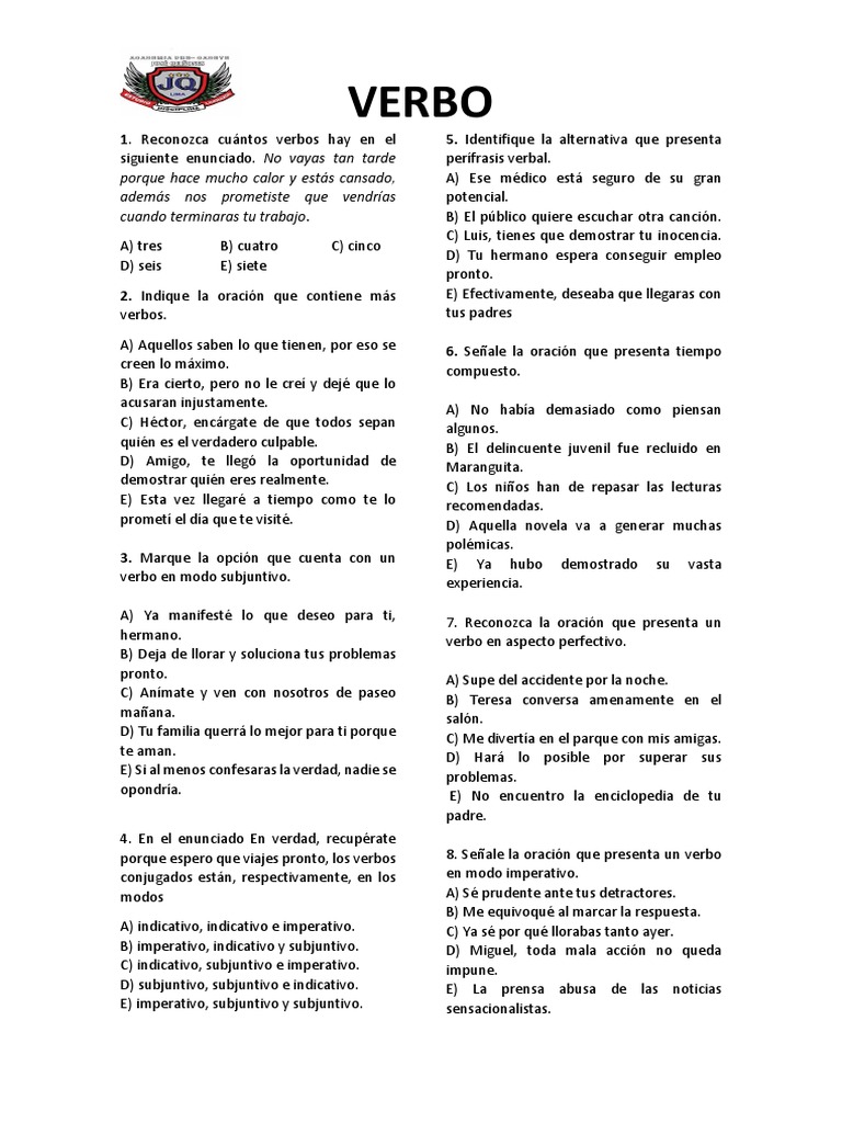 Lenguaje JQ9 | PDF | Verbo | Lingüística