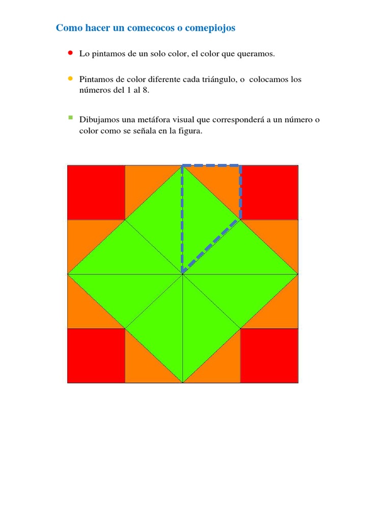 Como Hacer Un Comecocos | PDF